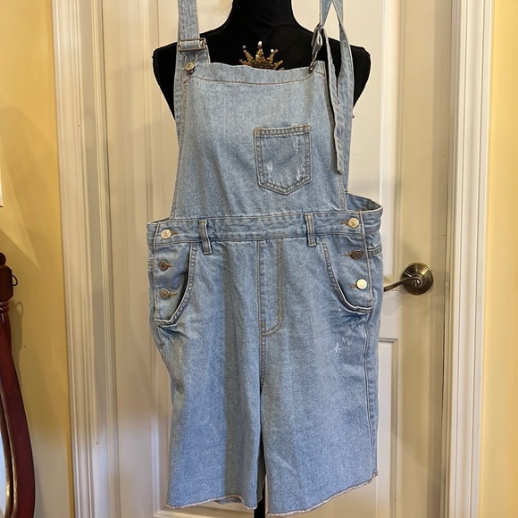 Pants & Jumpsuits | Basic Washed Jean Overalls | Poshmark